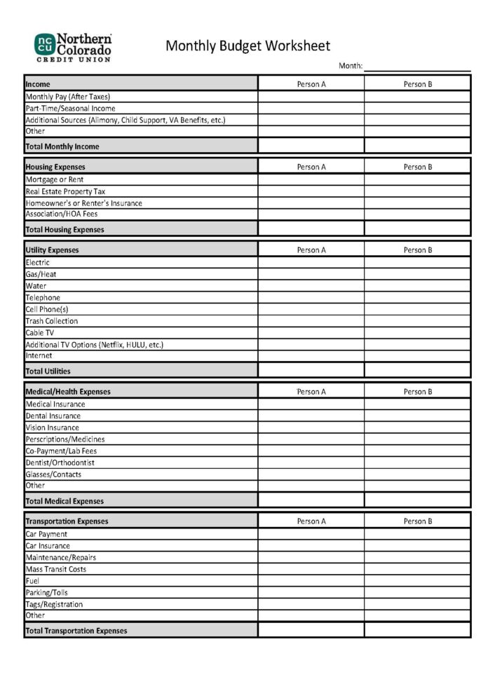 FREE 59 Monthly Budget Worksheet Samples in PDF - PDF Gate