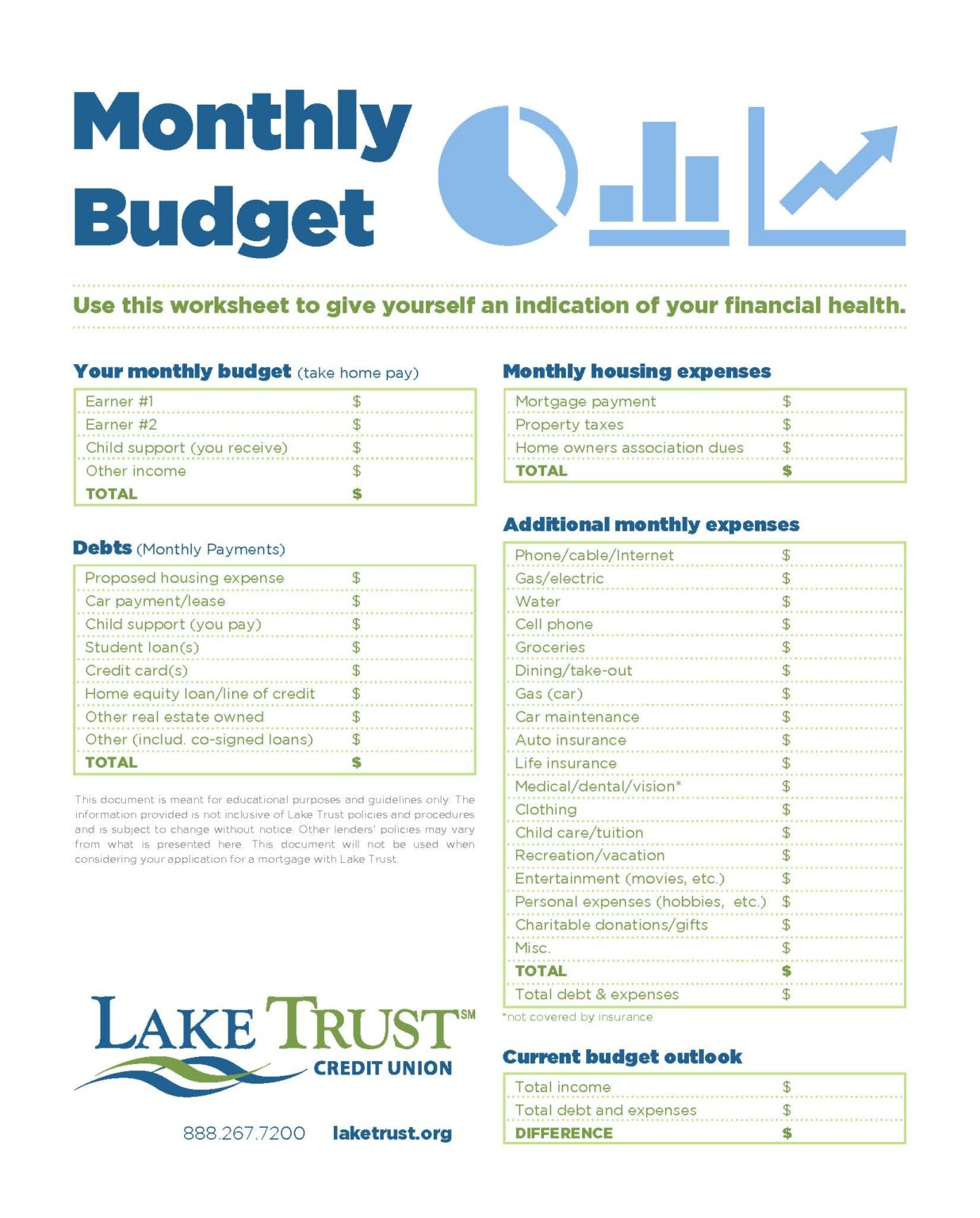 FREE 59 Monthly Budget Worksheet Samples in PDF - PDF Gate