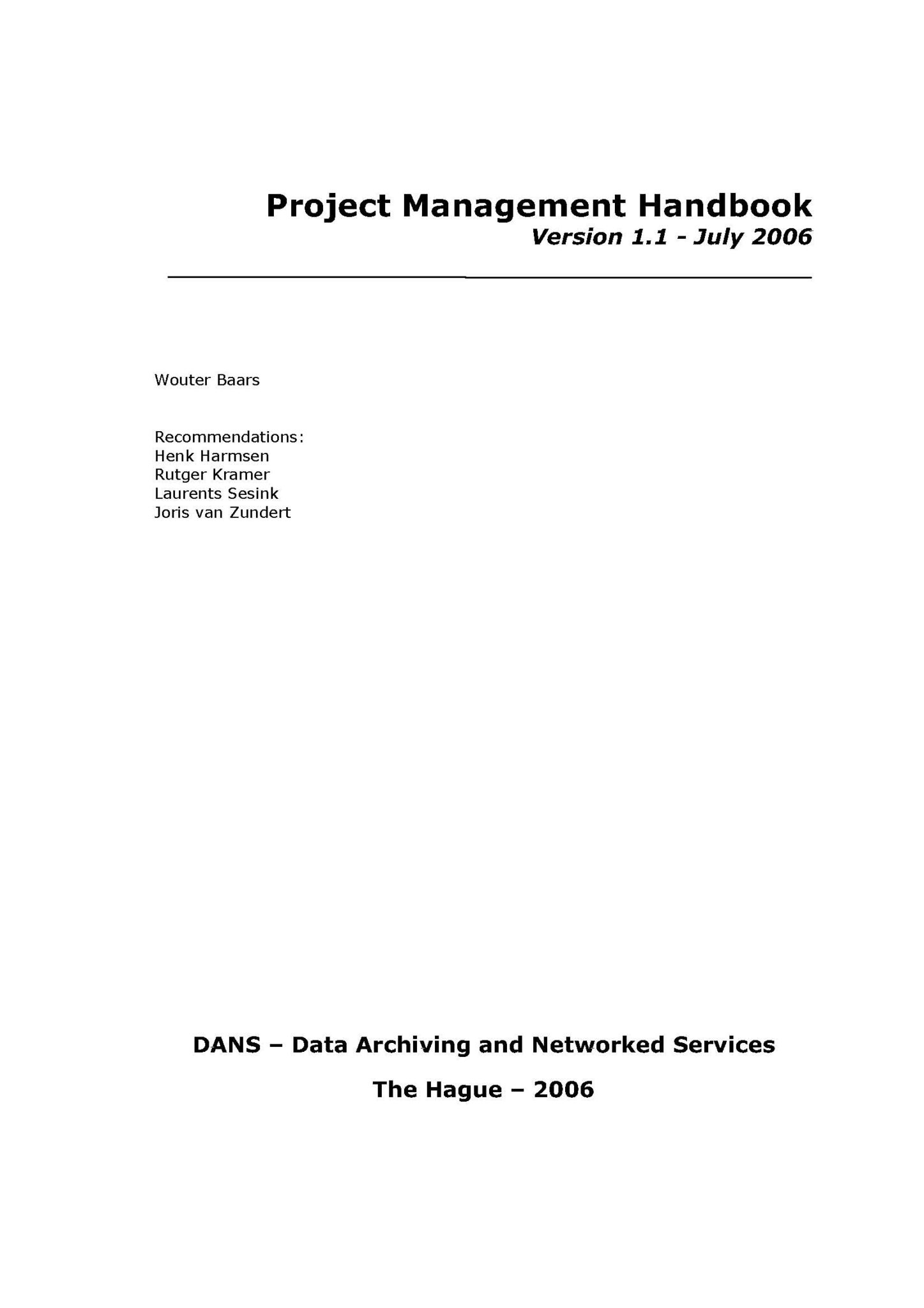 Project Management Handbook PDF - PDF Gate
